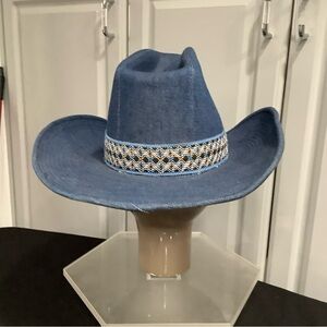 Youngan Denim Western Hat | Accessories | Vintage 7s Ya Youngan Blue ...